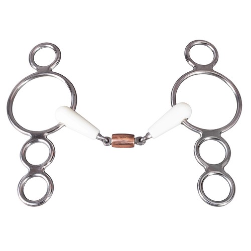 43ER 5" Happy Copper Roller Mouth 3-Ring Pessoa Gag Stainless Steel ...