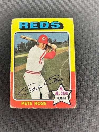 1975 TOPPS PETE ROSE CINCINNATI REDS VINTAGE BASEBALL CARD #320 | eBay