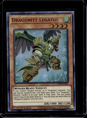 (GfTP) Yugioh! Dragunity Legatus, GFTP-EN037, Ultra Rare, 1st Edition ...