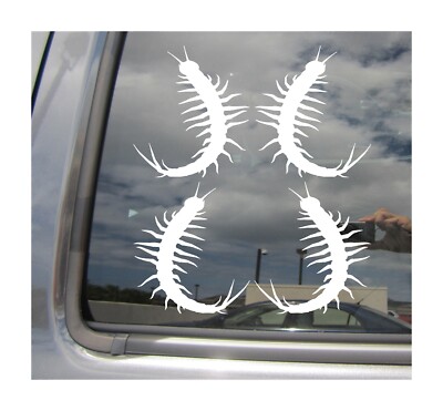Lot of 4 - 3 inch Centipede Insect Car Truck Vinyl Decal Window Sticker ...