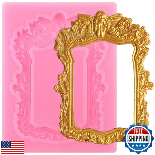 XMOLDNMS Photo Frame Silicone Molds Baroque Style Picture Frames ...