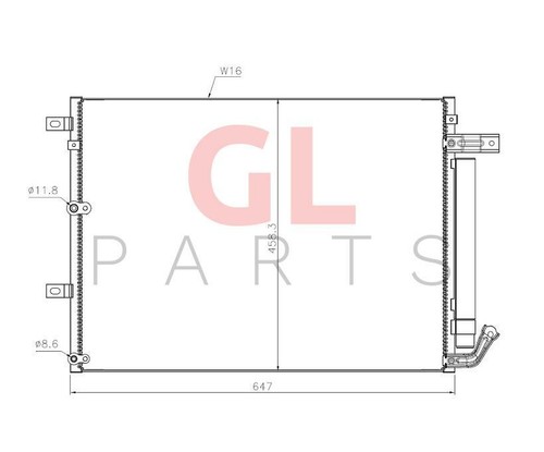 Air Condenser A/C Radiator FOR JEEP CHEROKEE KL 2014-2018 52014775AB | eBay
