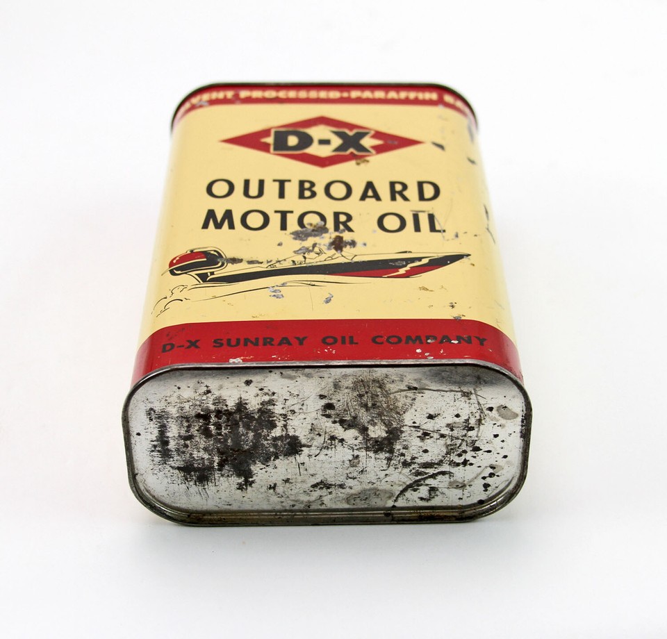 Vintage DX Sunray Oil Company Tulsa OK Outboard Motor Oil Quart Can ...