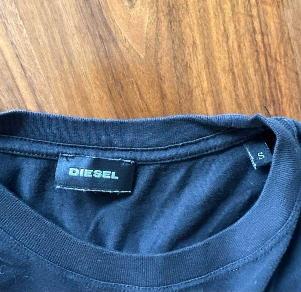 DIESEL Men's Black T-Shirt S Vintage 2000s Y2K Grunge Opium Style | eBay