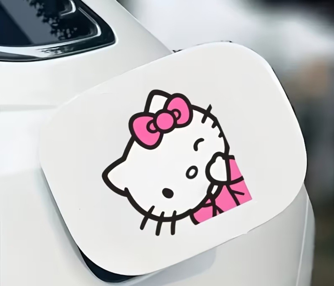HELLO KITTY DECAL STICKER TRUCK VEHICLE WINDOW WALL CAR 6x6in Free ...