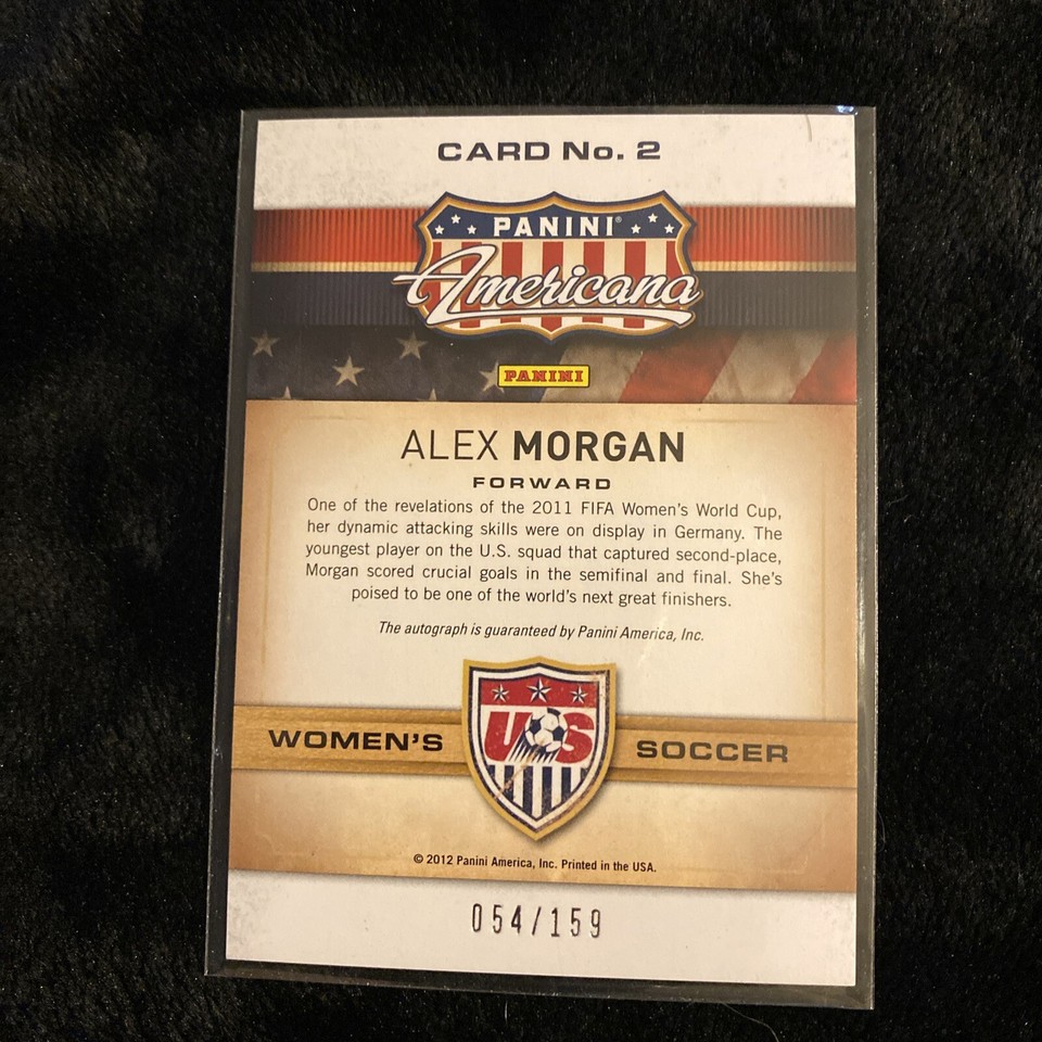 2012 Panini ALEX MORGAN Autographed Card 054/159 | eBay