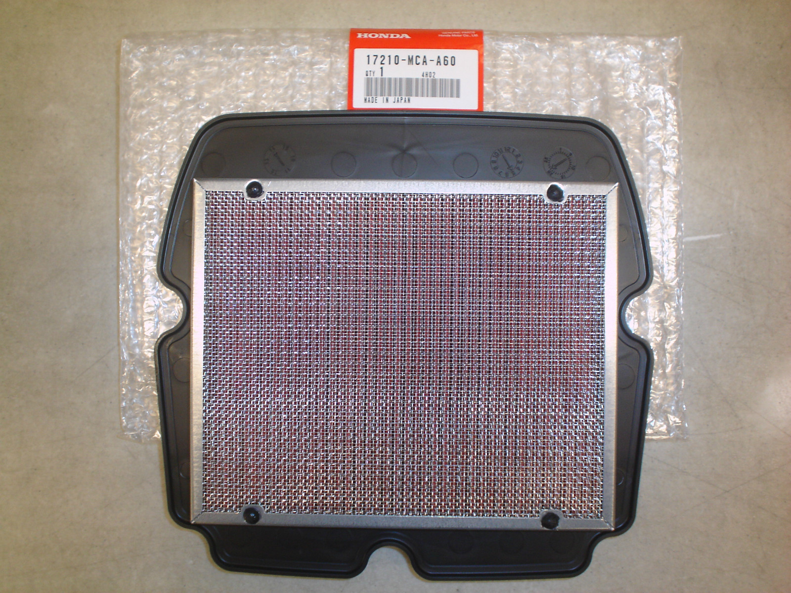 Honda OEM Air Filter Cleaner 01-15 GL1800 F6B Valkyrie Gold Wing 17210 ...