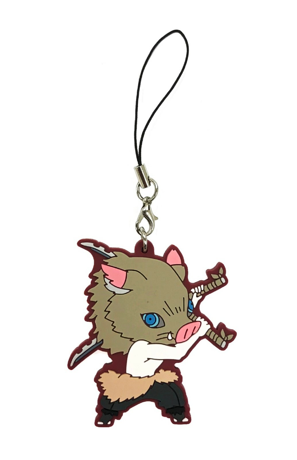 Demon Slayer Kimetsu no Yaiba Strap Keychain Charm ~ Inosuke Hashibira ...