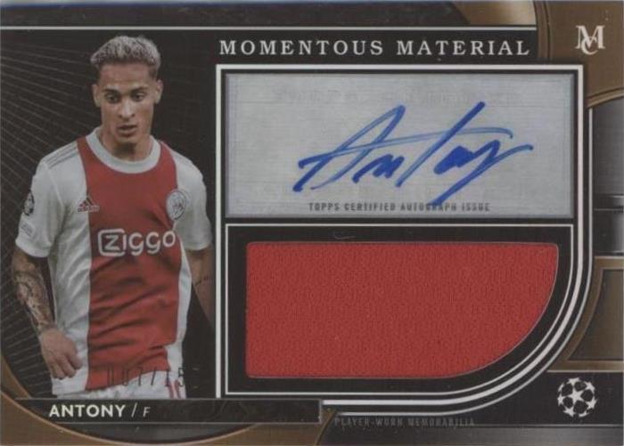 2021-22 Topps Museum Collection UCL - Momentous Material Autograph ...