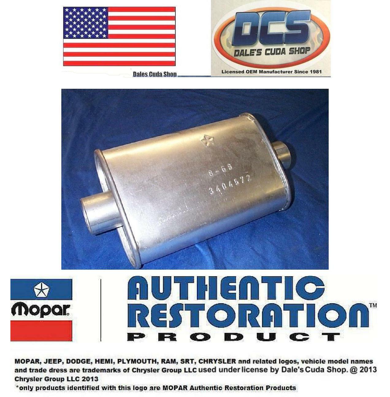 1970 74 Cuda Barracuda Challenger Resonator Mufflers 3404572 Date ...