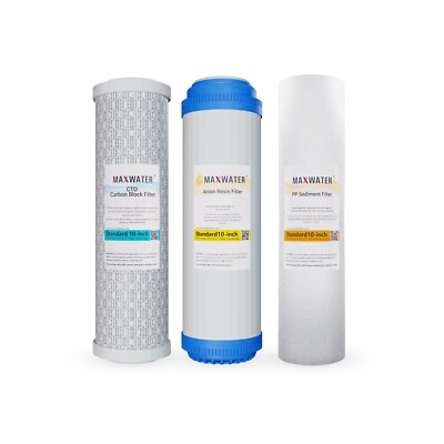 Max Water Whole House Water Filter Replacement Set Sediment, Tannin ...