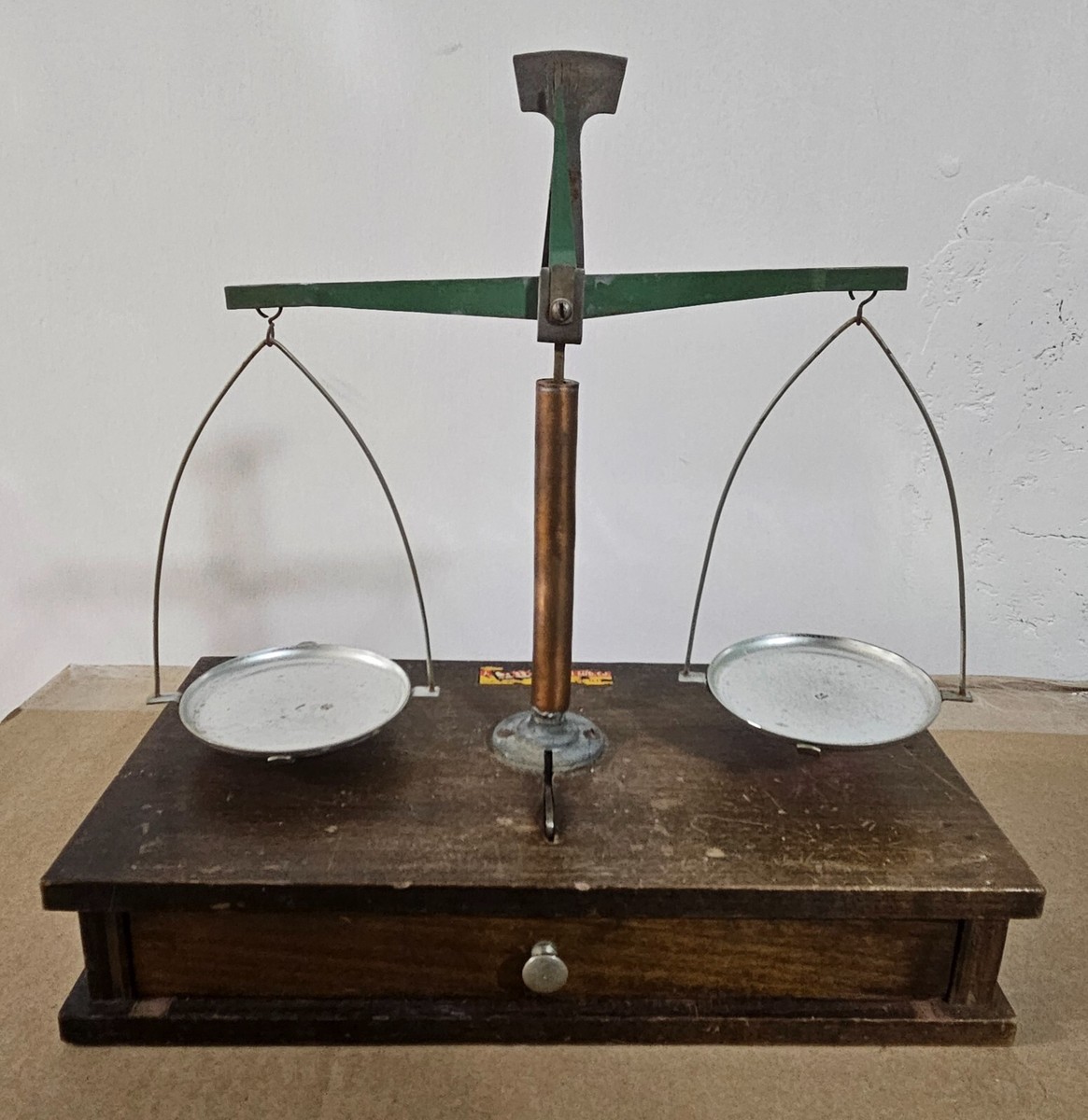 Antique Balance Scales With Weights
