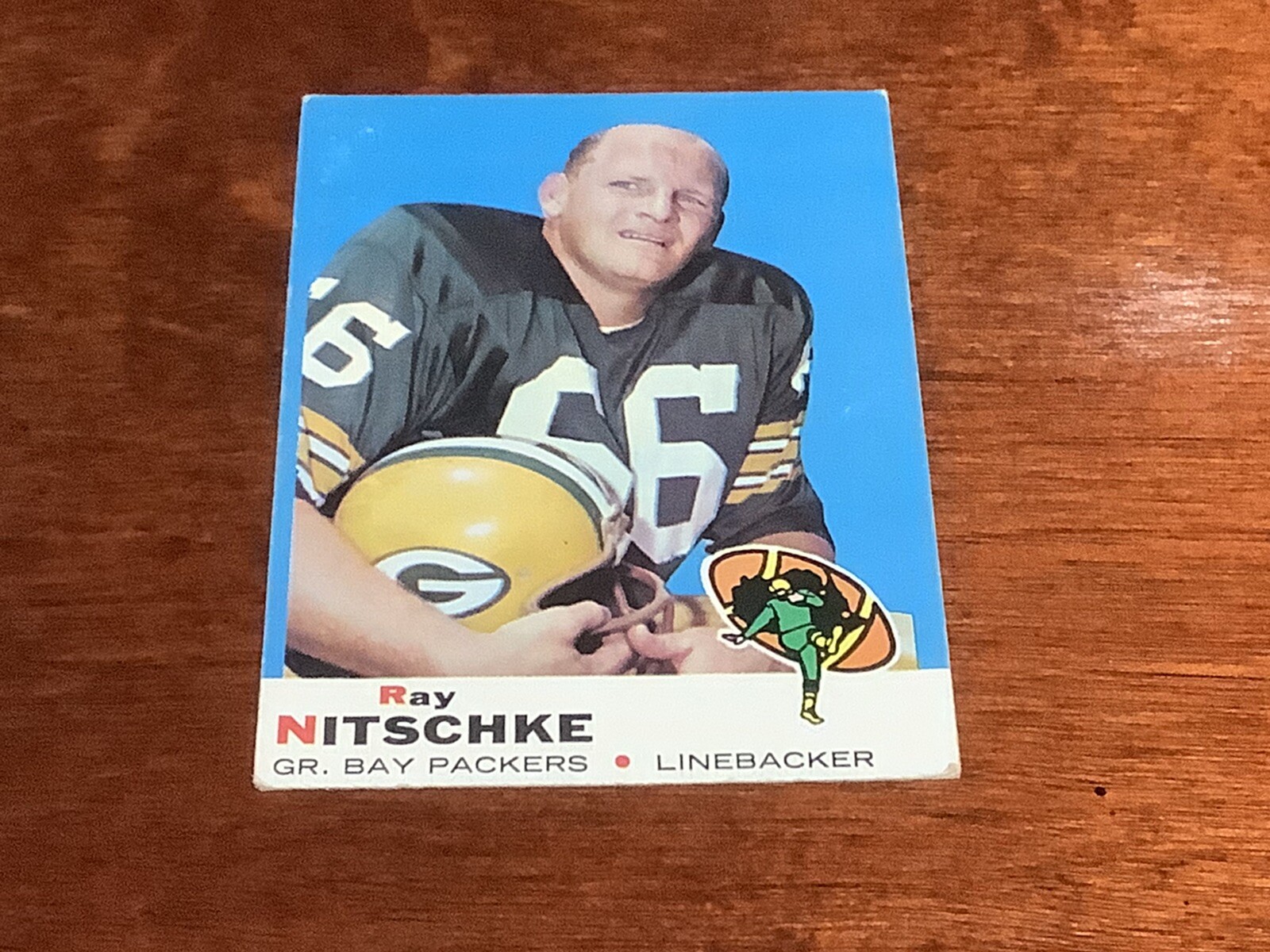 1969 TOPPS #55 RAY NITSCHKE GREEN BAY PACKERS HALL OF FAME GOOD ...