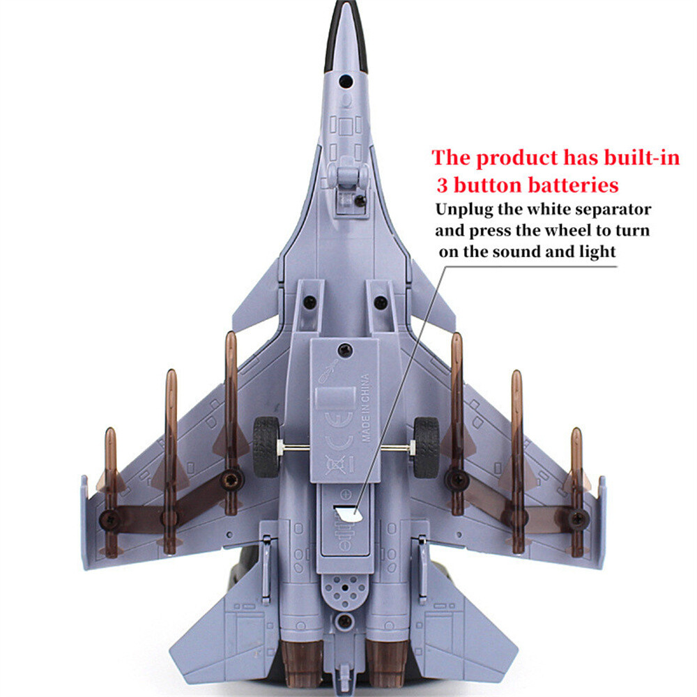 1:100 J-15 Pull Back Military Aviation Aircraft Fighter Airplane W ...