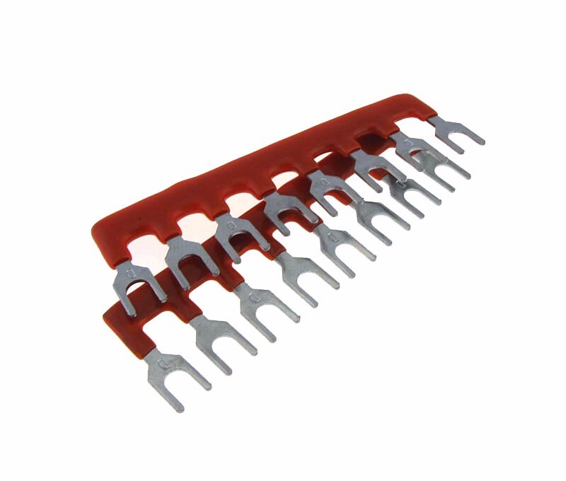 8 POS Shorting Bar Stripe For 15A Screw Barrier Terminal Block - Red ...