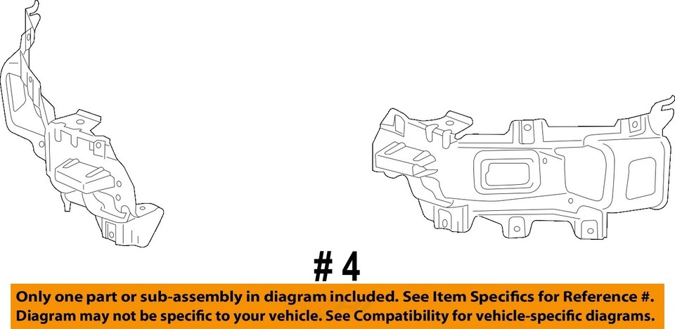 GM OEM 14-15 Sierra 1500 Front Bumper Bumper Components-Support Bracket ...