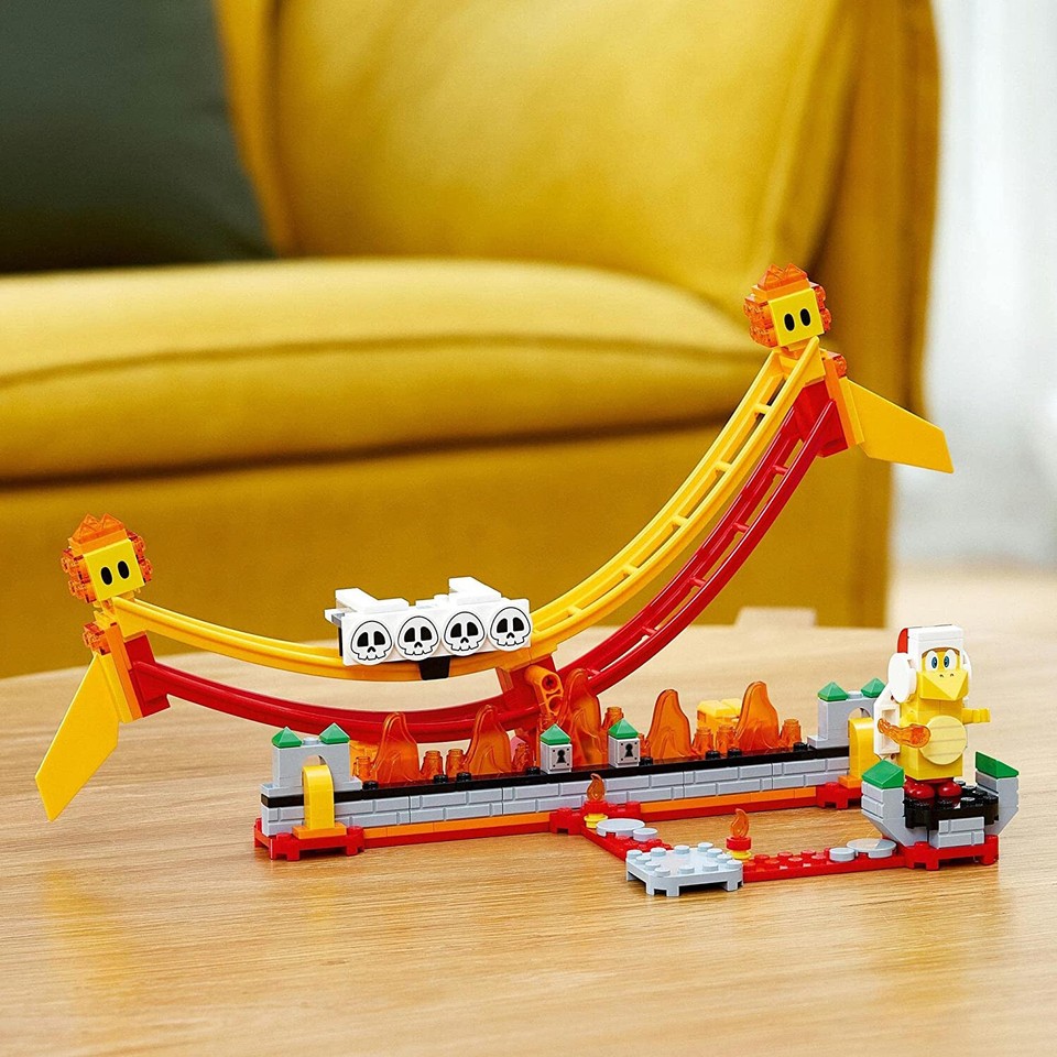 LEGO SUPER MARIO Lava Wave Ride EXPANSION SET Block Building Toy 71416 ...