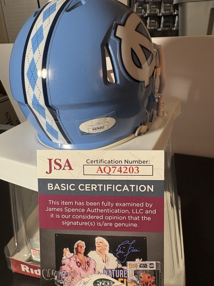 DRAKE MAYE SIGNED MINI HELMET AUTOGRAPH UNC FOOTBALL NORTH CAROLINA JSA ...