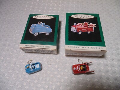 Lot of 2 Hallmark Miniature Kiddie Car Classics Series Keepsake ...