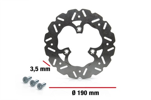 MALOSSI WHOOP DISC BRAKE DISC EXTERNAL DIAM.190-THICKNESS 3.5MM FOR NTT ...