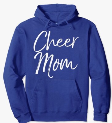 Cheer Mom Cheerleading Mother Hoodie New! Royal Blue | eBay