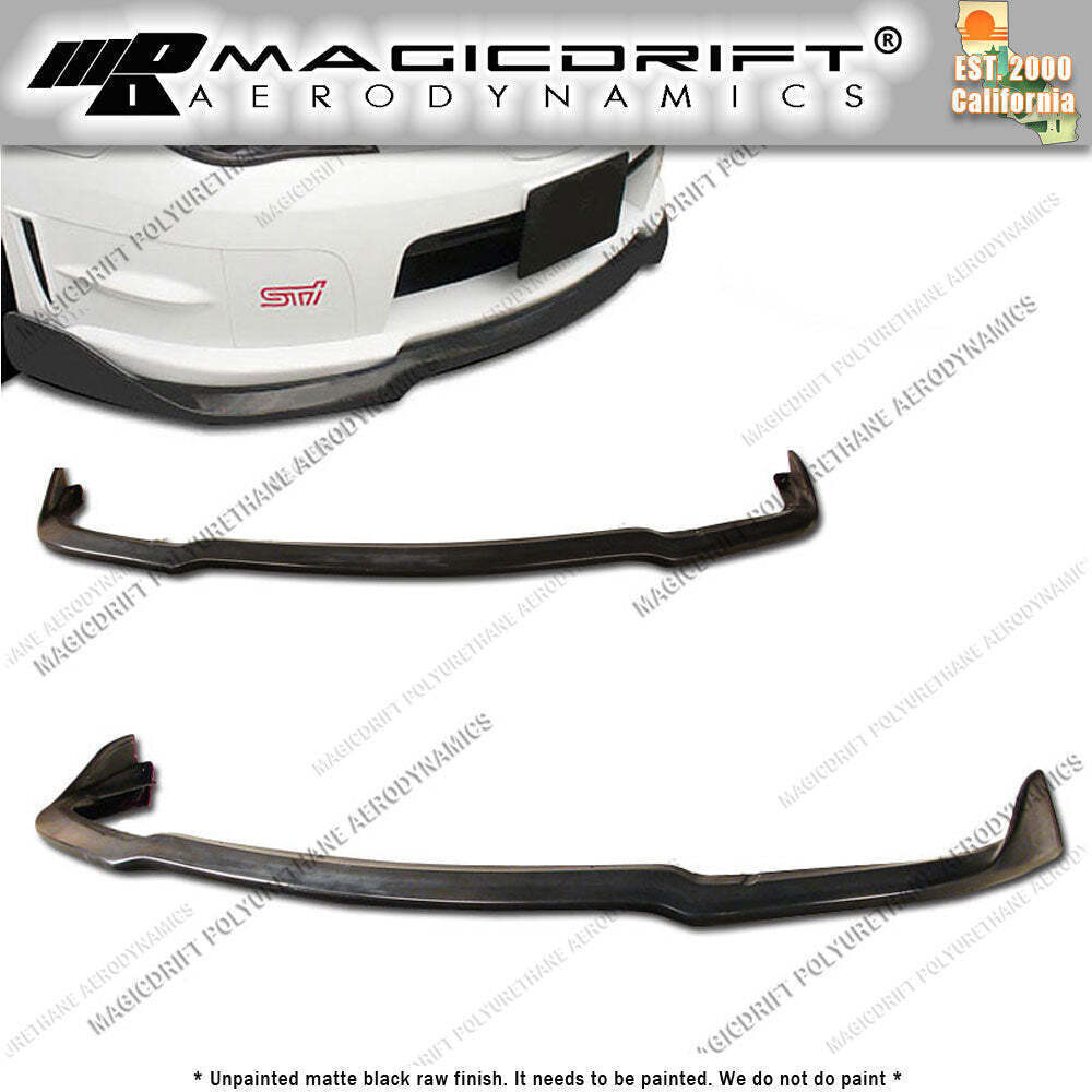 For 06-07 Subaru Impreza STI S204 CS2 V2 V-Spec Style Front Bumper Lip ...