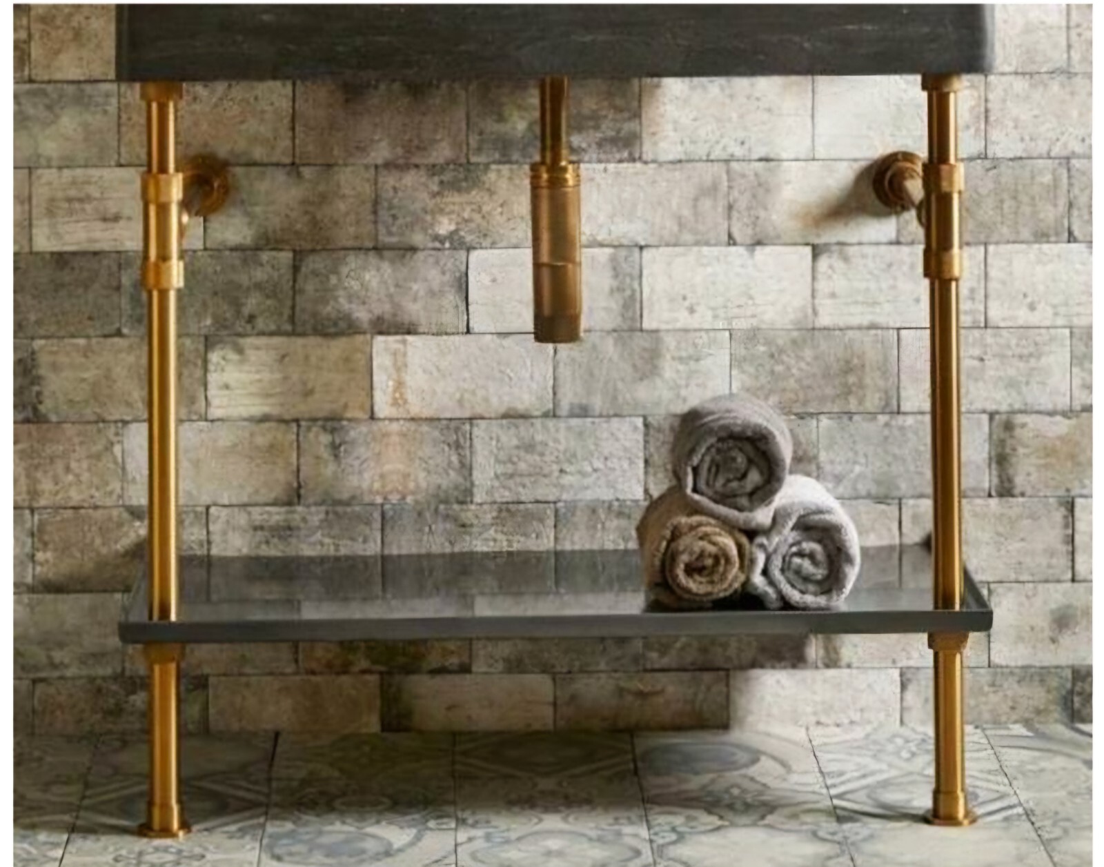 Stone Forest - PFS-TRG-3618-xx Trough Tray Vanity - For 36''X18 ...