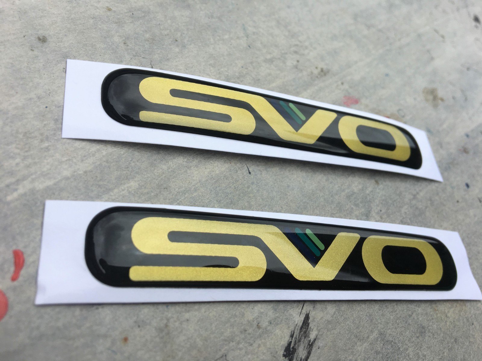 SVO Front Fender Guard Badge x 2 suit EA EB EL EF AU Ford Falcon/XR ...