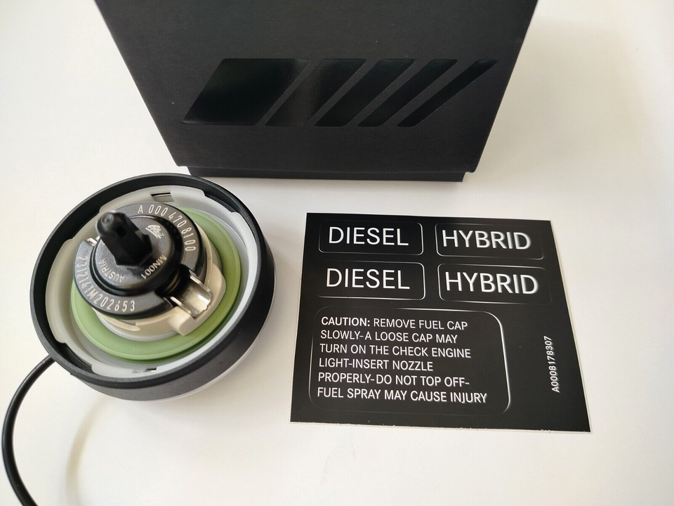 New Original Mercedes-Benz AMG Fuel Tank Cap Chrome Black A0004708100 ...