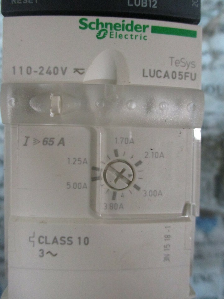 Schneider LUCA05FU Self Protected Motor Controller LUB12 110-240VAC 12A ...
