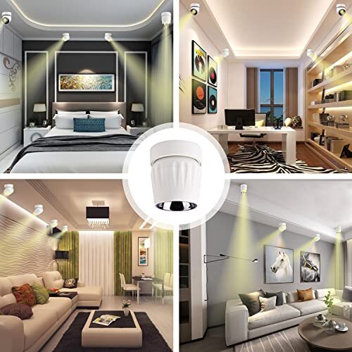 Led Ceiling Spotlight 12w Directional Spot Light 360 Rotate / 3000k ...