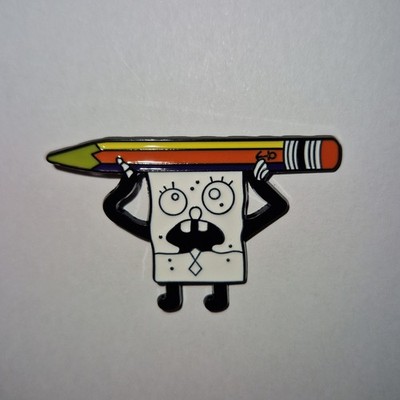 Enamel Metal Pin Badge Accessory SpongeBob SquarePants Cartoon TV Show ...
