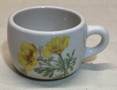 Vintage Santa Fe Railroad California Poppy Coffee Cup Syracuse China | eBay
