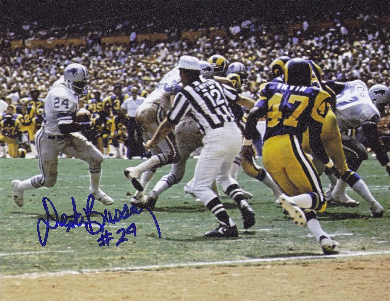 Dexter Bussey signed 8x10 Detroit Lions color photo #3 | eBay