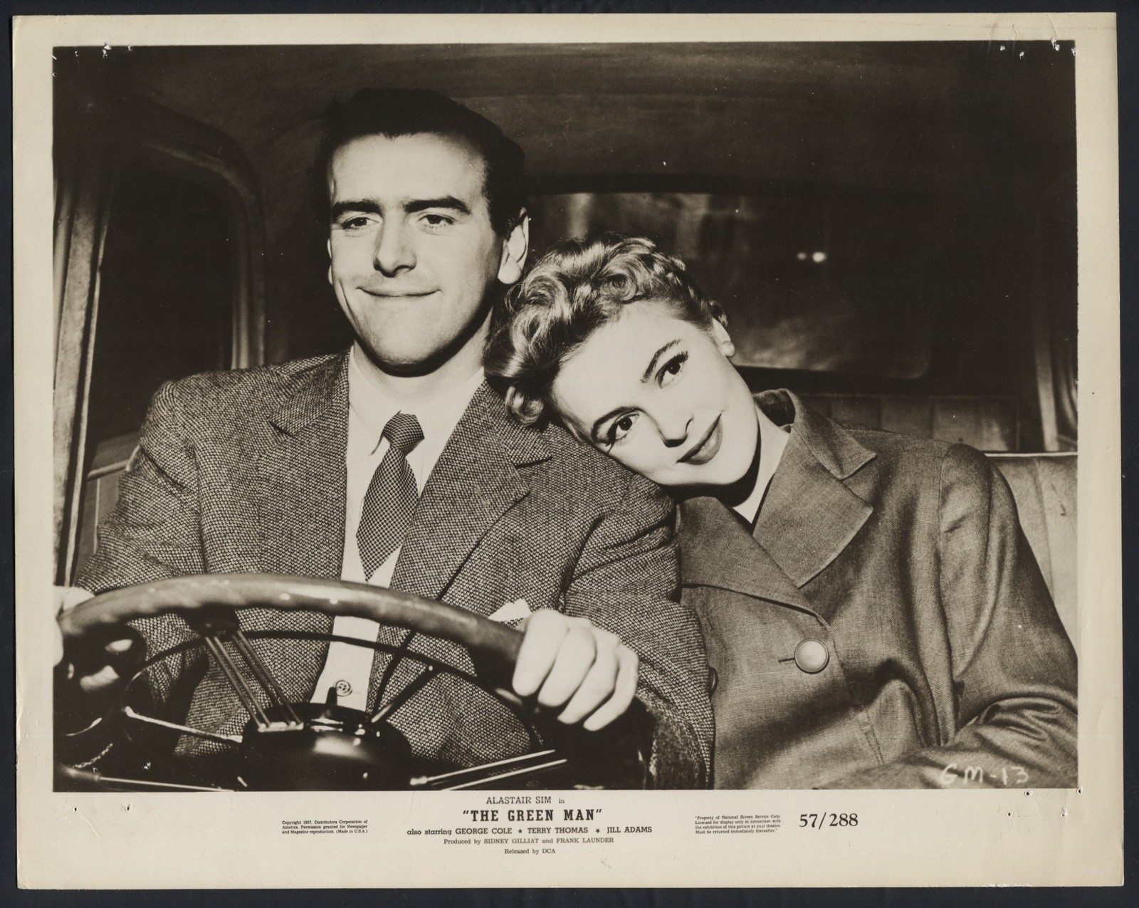 GEORGE COLE JILL ADAMS in The Green Man '57 CAR WHEEL | eBay UK