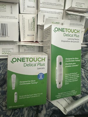 @@combo@ One Touch Delica Plus Lancing Device New &&& 100 Delica Lancet ...