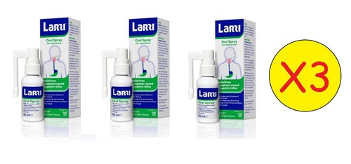 3 X Larri Larry Oral Spray 30ml for Gastric Reflux Relief Best Value ...