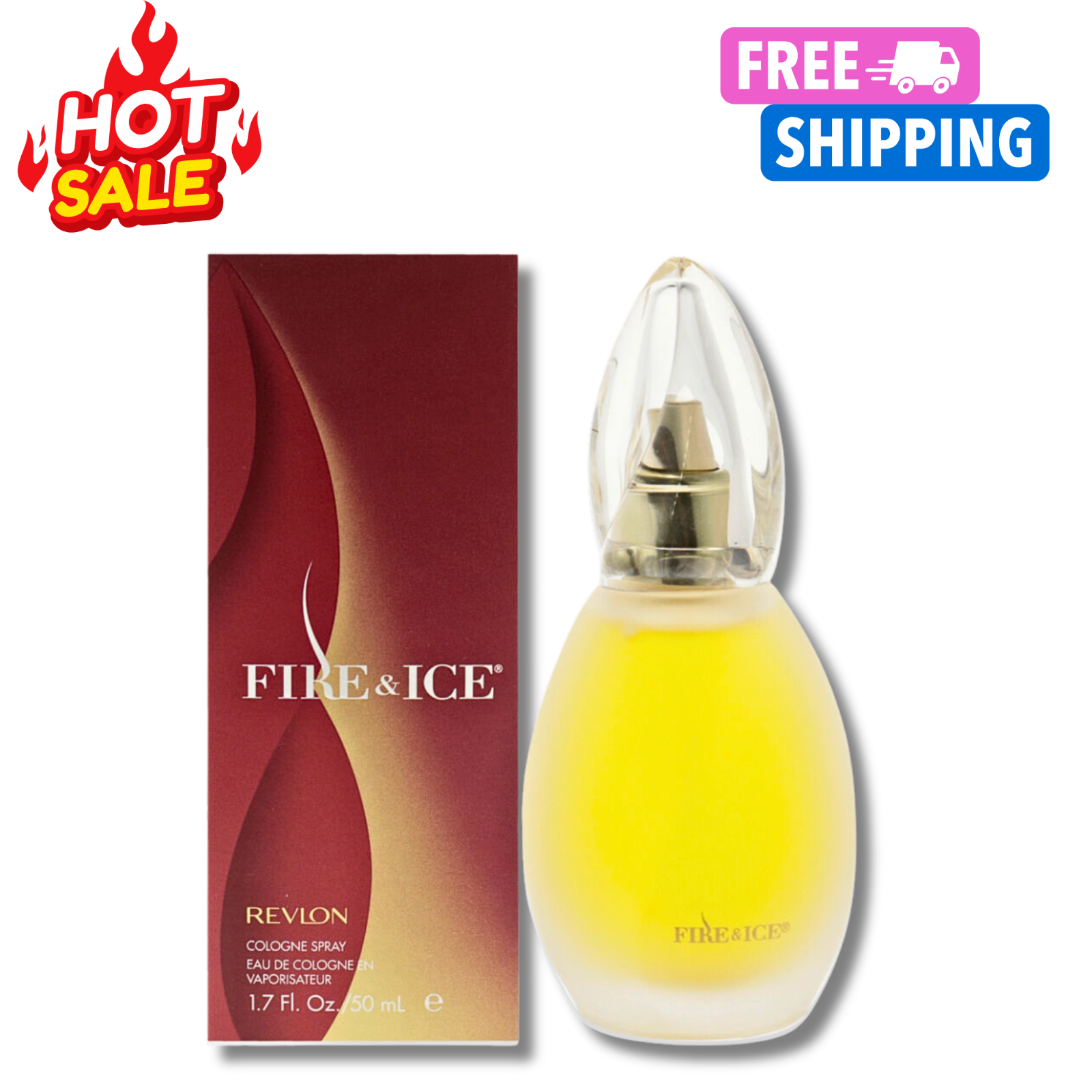 Fire & Ice by Revlon, Cologne FIRE & ICE Spray for Women 1.7 fl oz ...