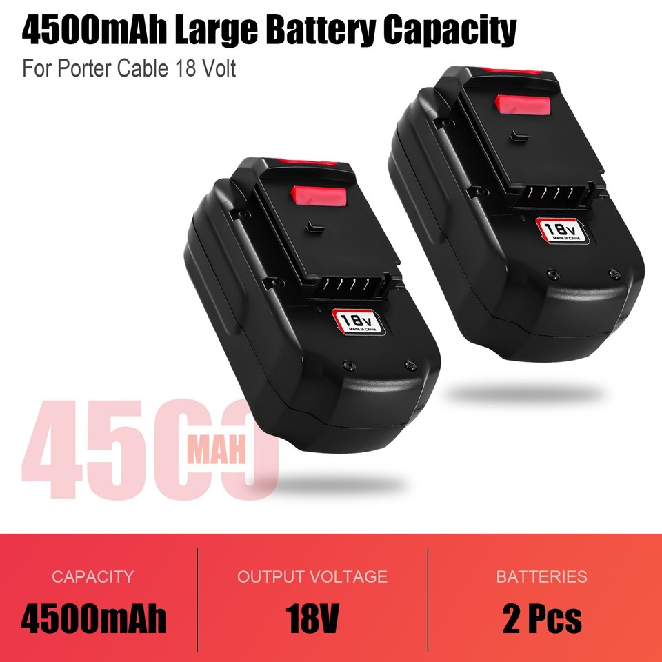 1~4x 18V 4.5AH PC18B For Porter Cable 18 Volt Battery NiCd PCMVC PCXMVC ...