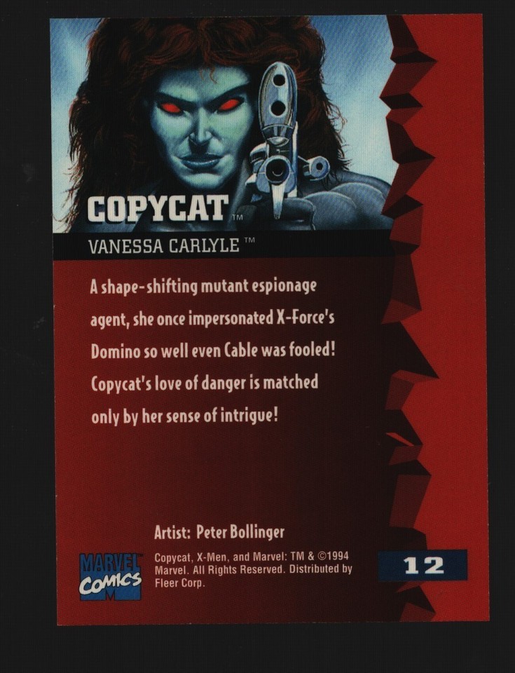 [1995] COPYCAT, THE X-MEN (Marvel Comics) [NEAR MINT NM] FLEER ULTRA ...