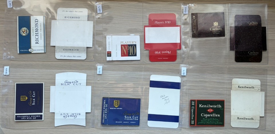 45 Different Large Cigarette Packets Mainly 20s Sobranie Cope Gill ...