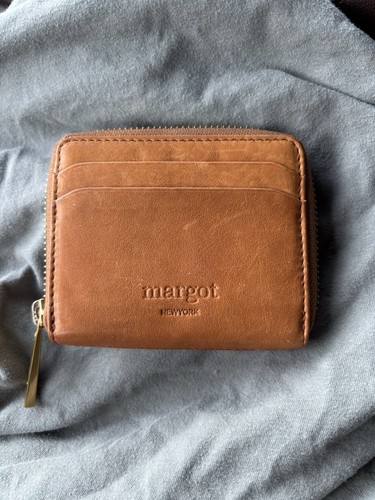 Margot New York Dana Small Zip Around Wallet - Brown | eBay