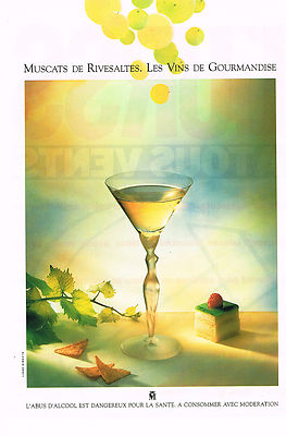 PUBLICITE ADVERTISING 064 1991 RIVESALTES vin de Muscat apéritif | eBay