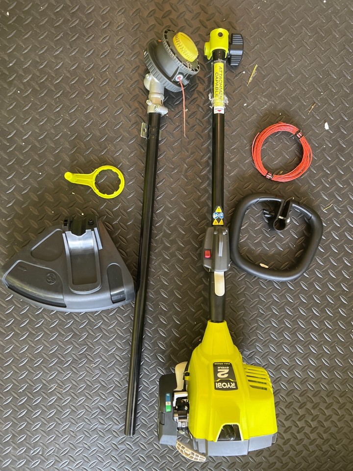 Ryobi 2-Cycle Straight Shaft Gas Trimmer Weed Eater Attachment Capable ...