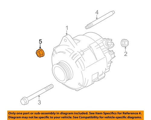 FORD OEM 13-23 C-Max Electrical Alternator-Alternator Lock Nut ...