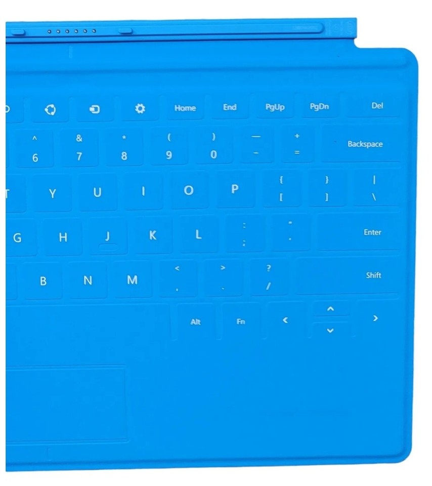 Microsoft Surface Touch Cover Keyboard Cyan Blue Model 1515 D5S-00004 ...