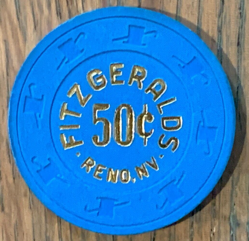 Fitzgerald's Casino Fractional Casino Chip 50c Reno Nevada | eBay