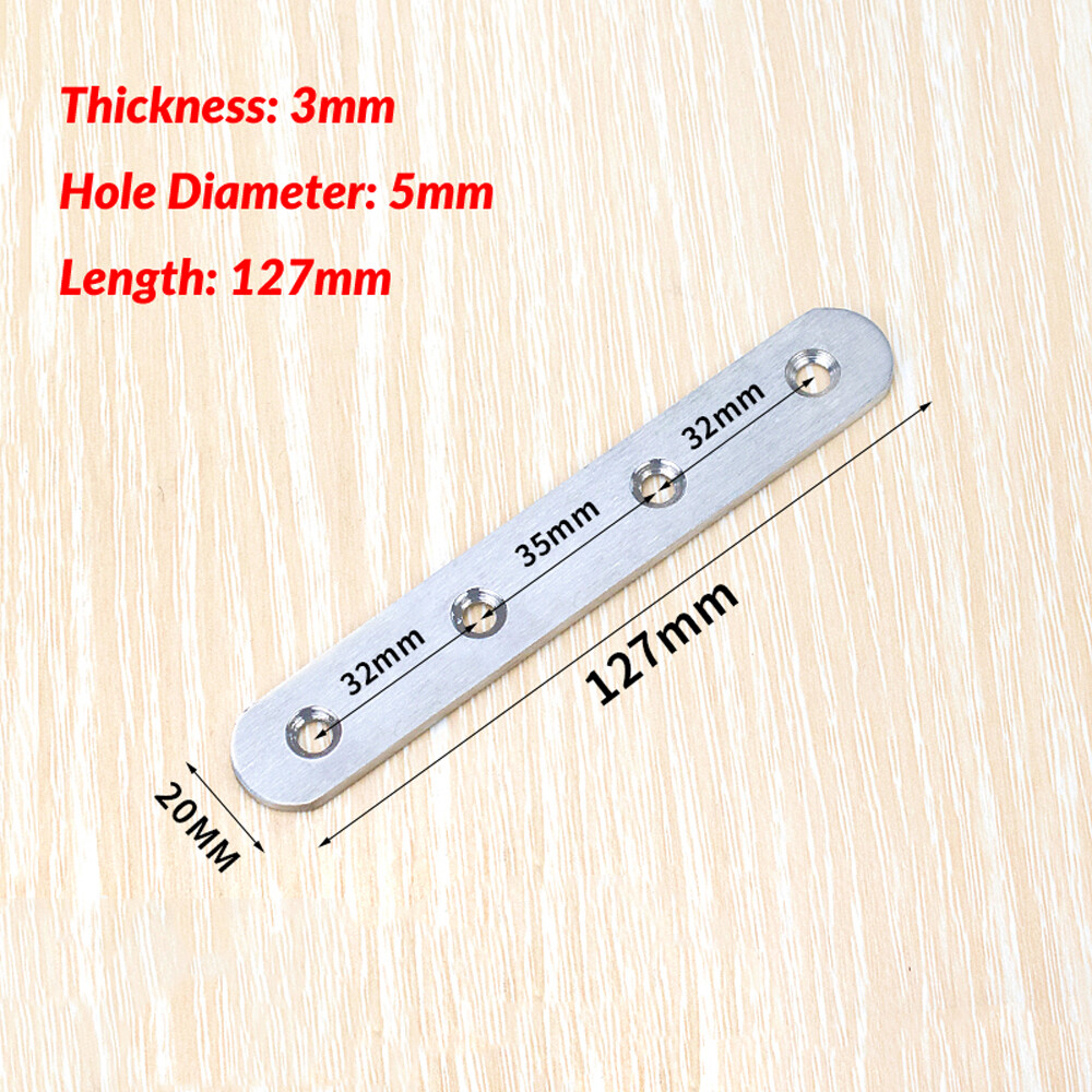 Edelstahl I-Verbinder Flachverbinder Lochplatte Platte Beschlag ...