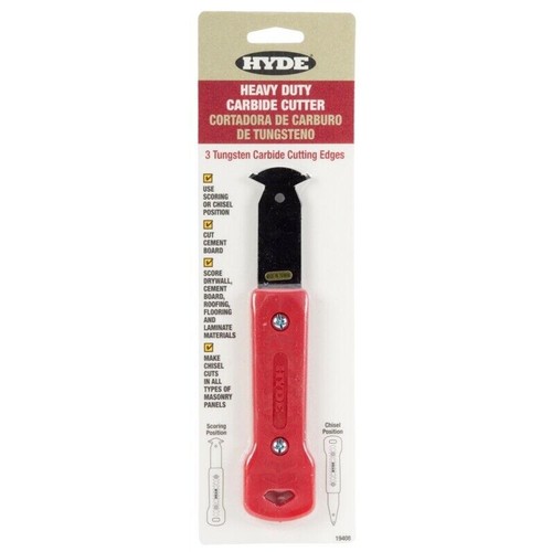 Hyde Heavy Duty 3 Blade Carbide Cutter For Laminate, Cement Board ...