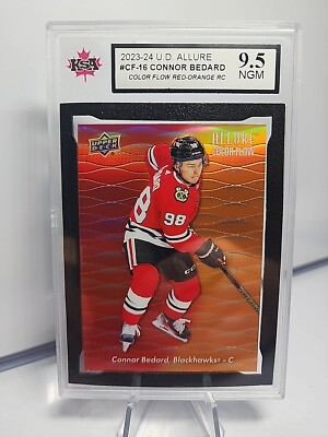 2023 UPPER DECK ALLURE COLOR FLOW RED-ORANGE CONNOR BEDARD ROOKIE RC ...
